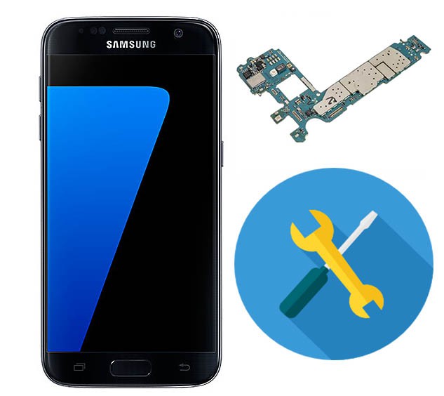 Reparar placa base s7 g930f -Se reinicia, se apaga, no enciende