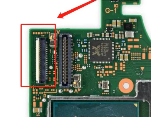 Reparar conector ffc de pantalla nintendo switch OLED